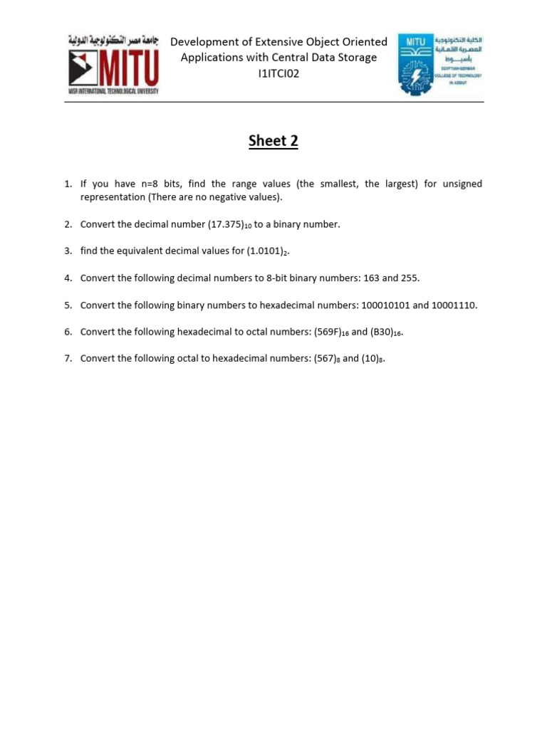 1st ITEC IT C# Sheet 2 | PDF