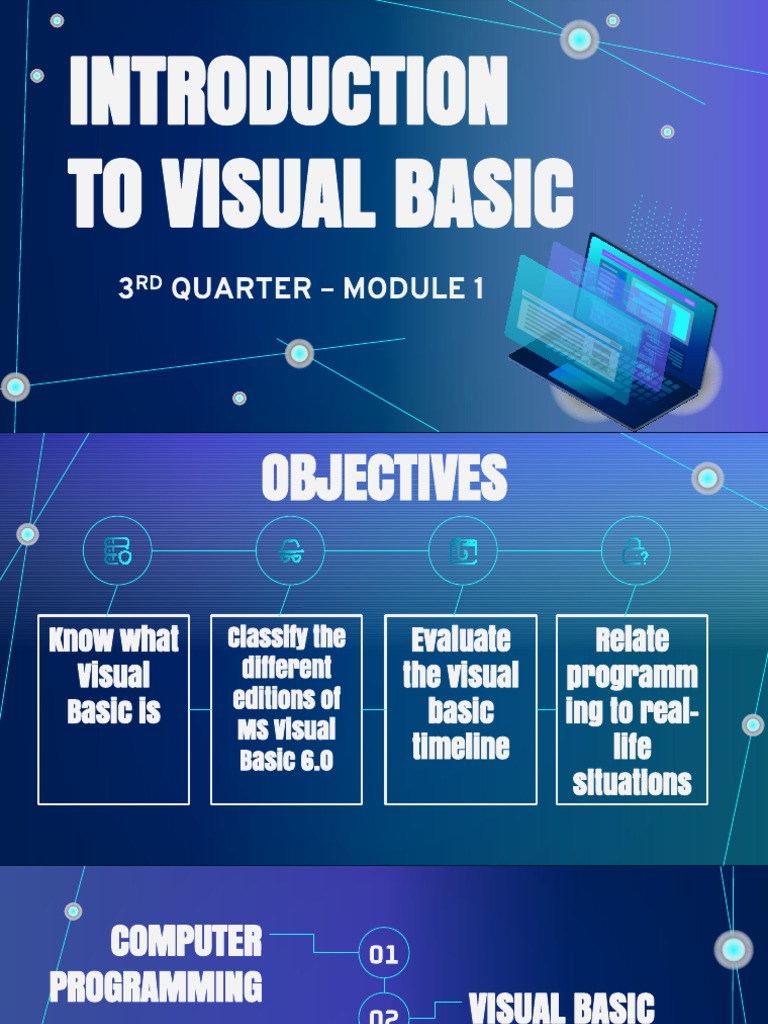 Ict10 Intro to Vb6 | PDF | Basic | Computer Engineering