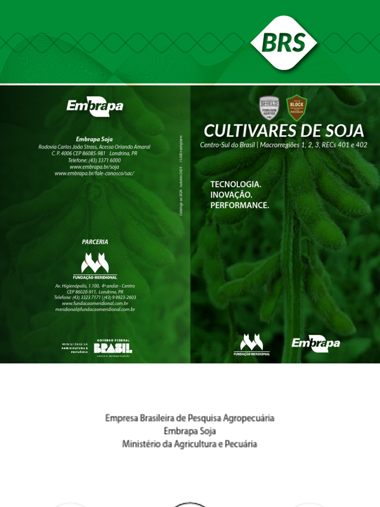 Catalogo Soja BRS-2024 OL | PDF | Agricultura | Soja