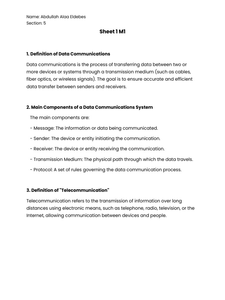 S1 M1 Intro | PDF | Computer Network | Network Topology
