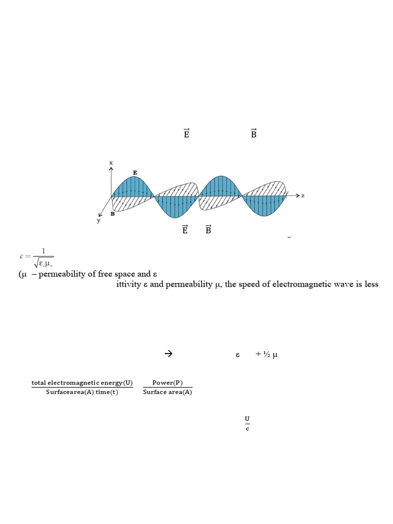 EMW notes | PDF | Electromagnetic Radiation | Waves