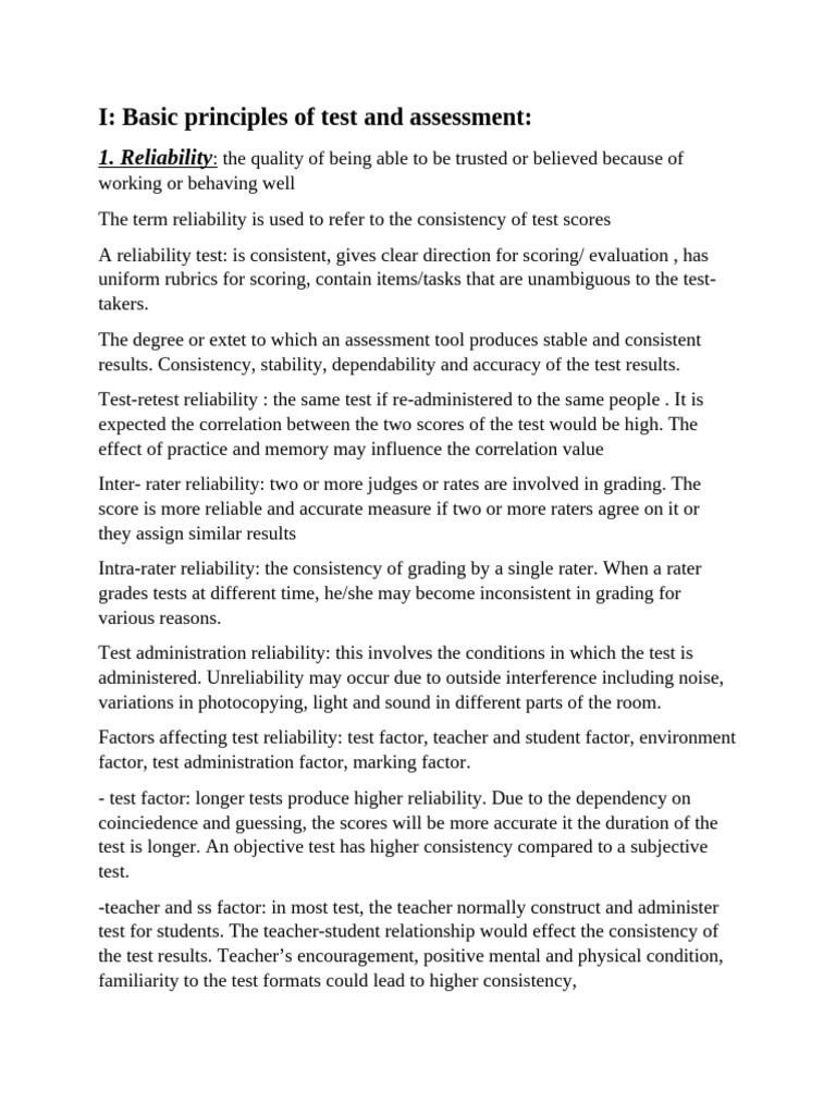 Đề cương KTDG | PDF | Educational Assessment | Validity (Statistics)