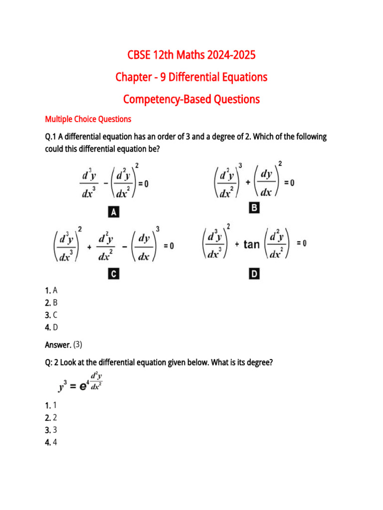 Differential Equations | PDF | Equations | Sphere