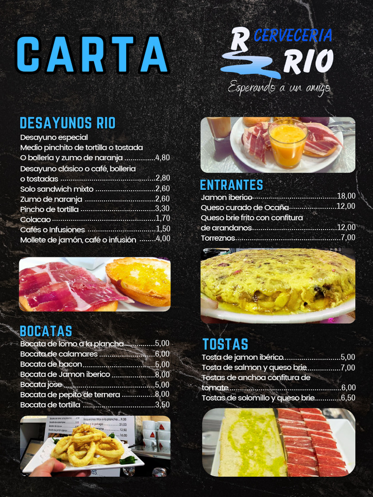 Carta Bar (Ejemplo) | PDF | Alimentos | Cocina