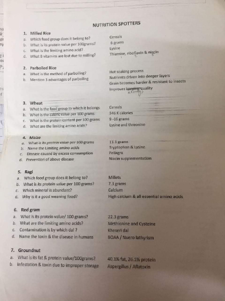 PSM Spotter Questions 2 | PDF | Vaccines | Foods