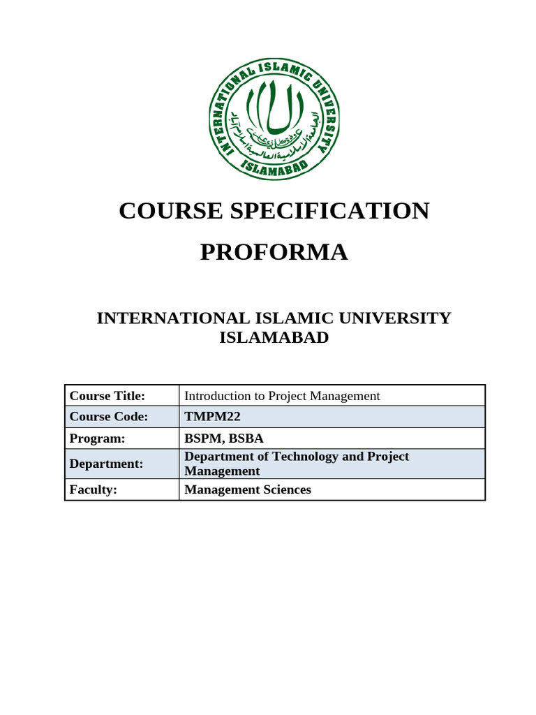 Introduction To Project Management | PDF | Project Management | Course ...