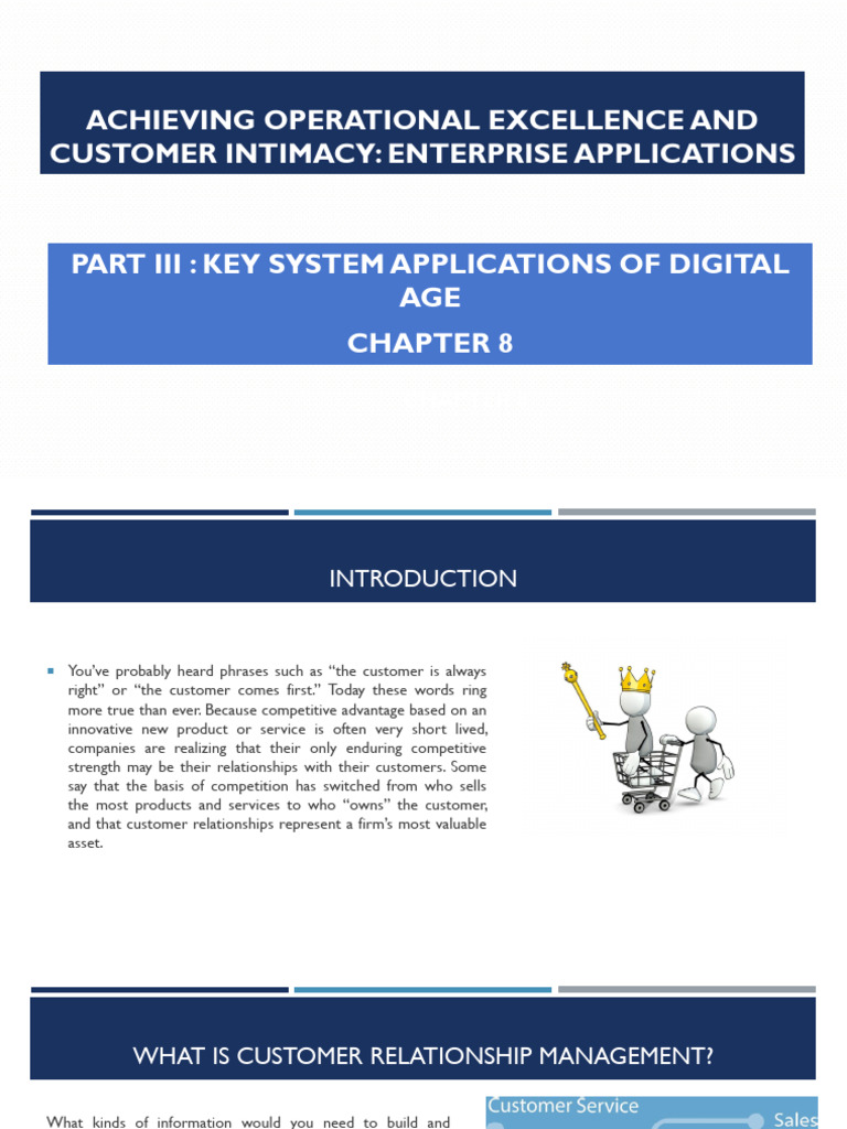 Achieving Operational Excellence and Customer Intimacy - CRM | PDF ...