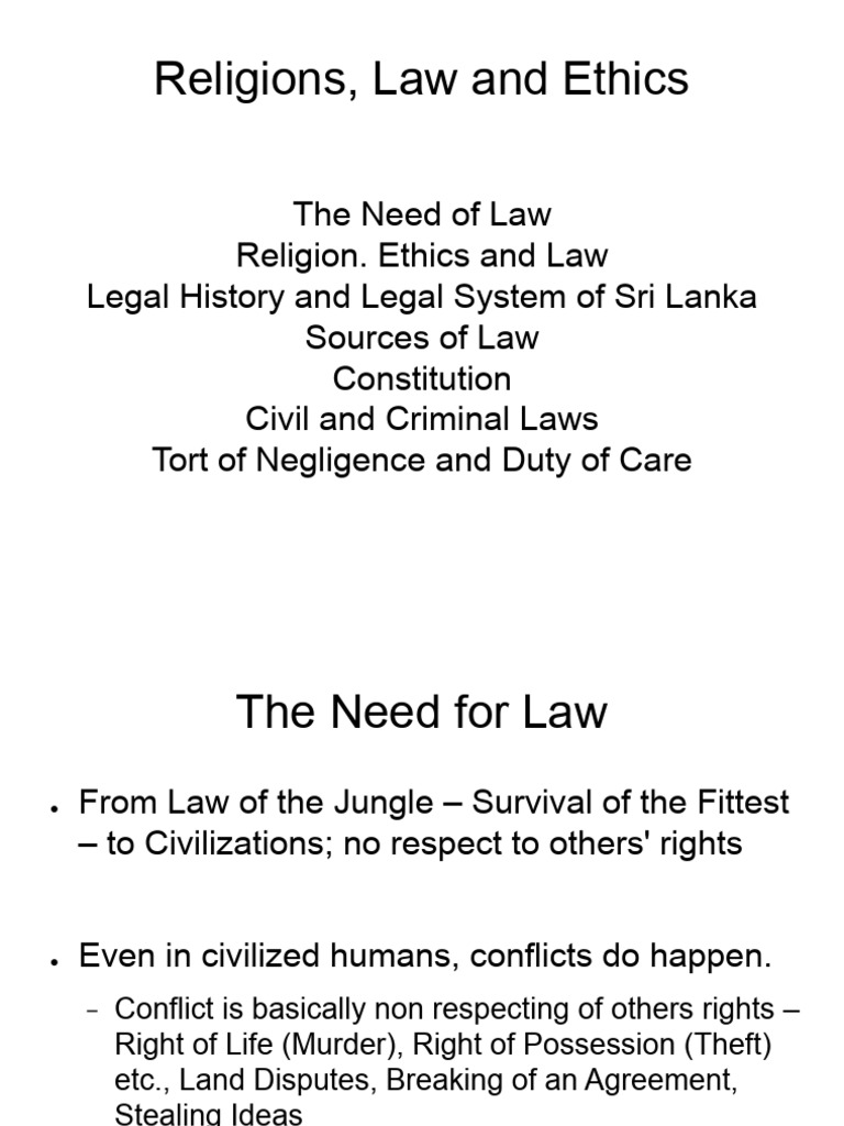 Religions, Ethics and Law | PDF | Public Law | Separation Of Powers