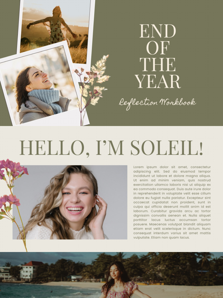End of The Year Reflection Workbook Slides | PDF