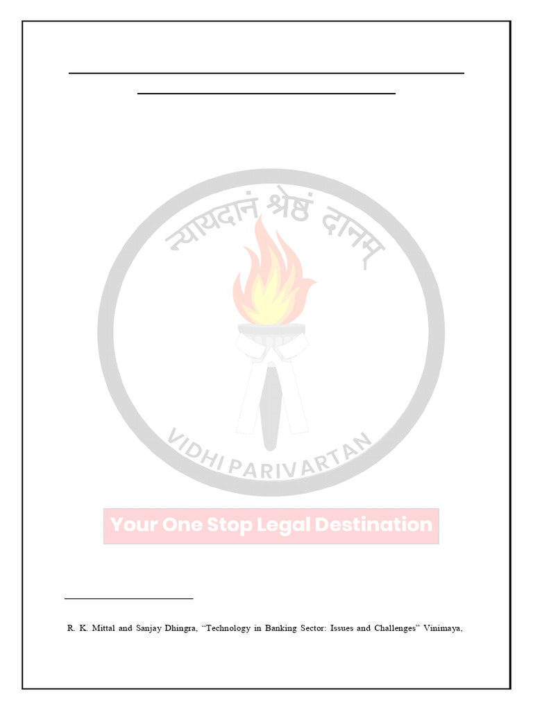 Paper 4 Mechanism of Electronic Fund Transfers An Analysis of Legal ...