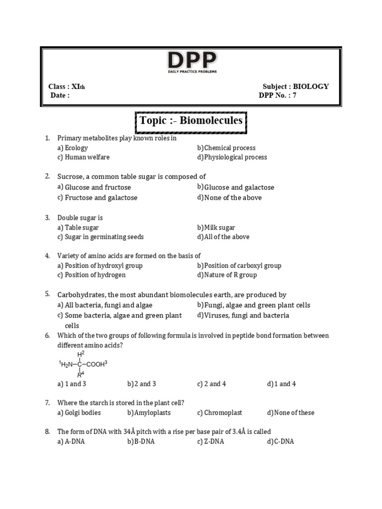 dpp -7 (2) | PDF | Cofactor (Biochemistry) | Enzyme
