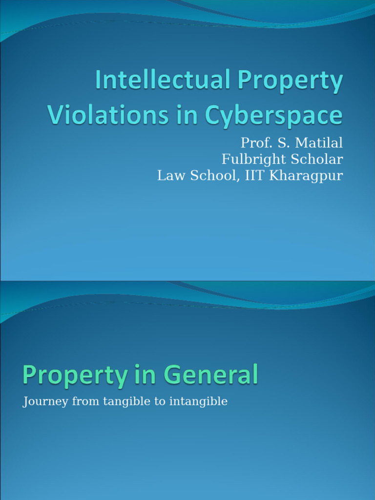 Intellectual Property Violations in Cyberspace WBJA-S Matilal | PDF ...