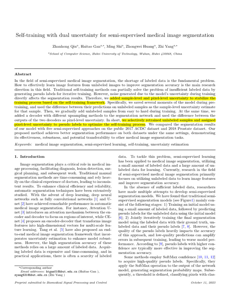 [1] Dual uncertainty | PDF | Image Segmentation | Deep Learning