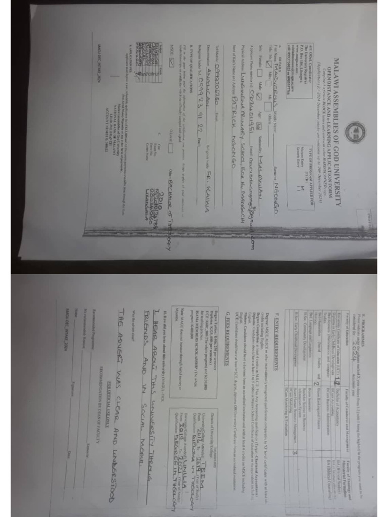 Magu Application Form | PDF