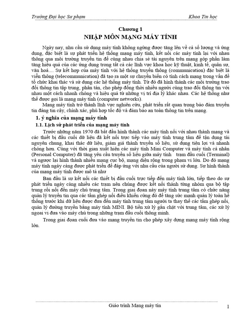 Giao Trinh Mang May Tinh | PDF