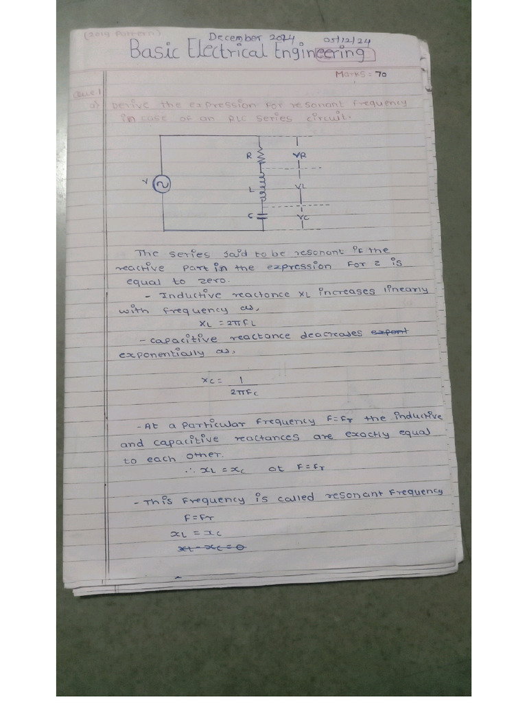 BEE (Question Paper) | PDF