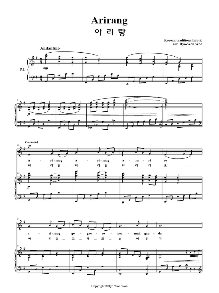 Arirang (Hyowon Woo) | PDF