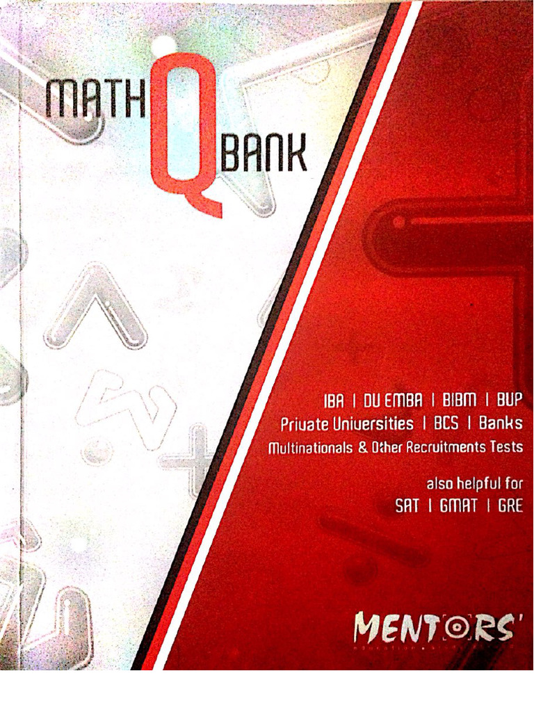 Mentors Math Qbank | PDF
