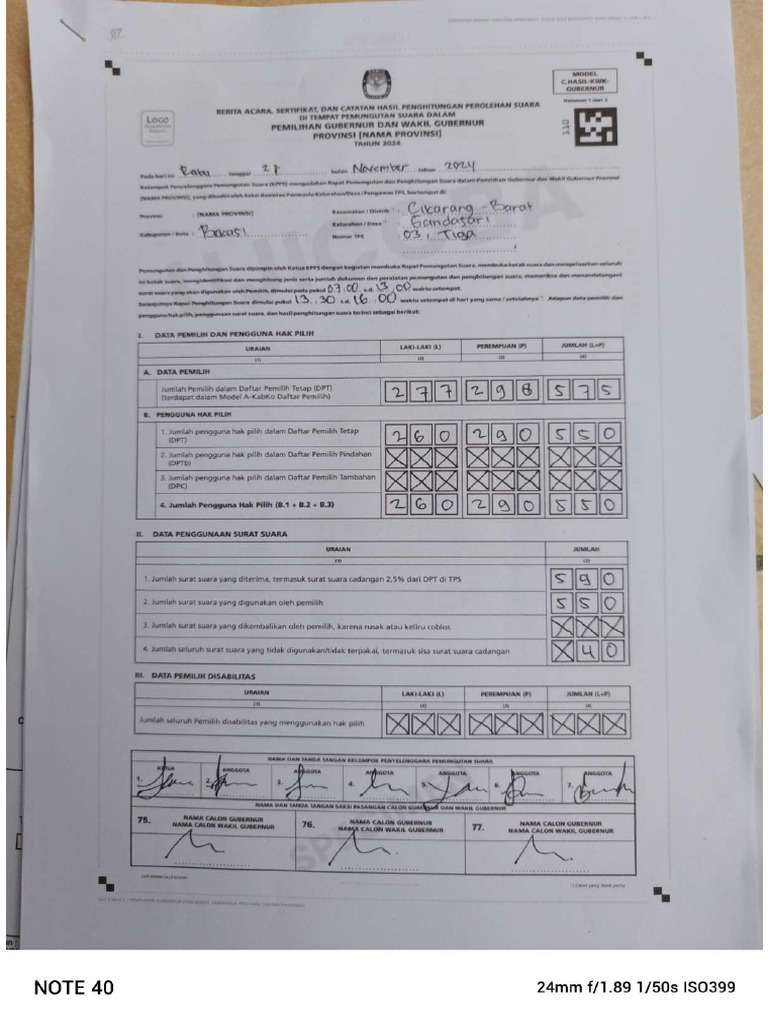 Simulasi Si Rekap Gubernur | PDF