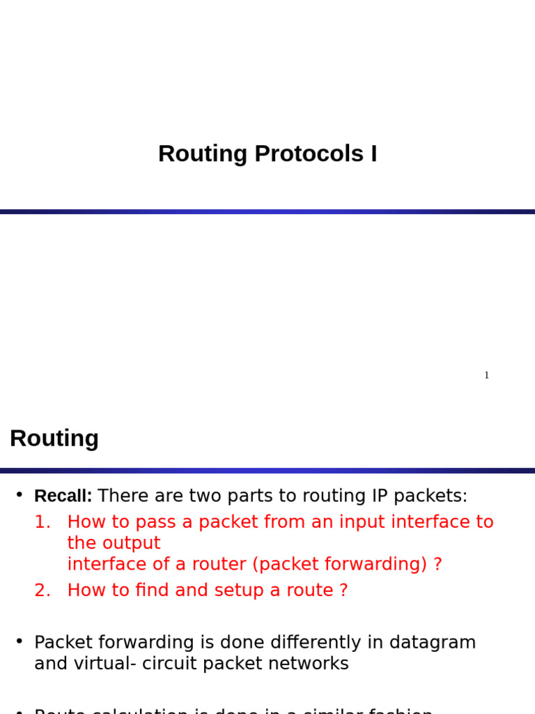 Chap-3-Routing-Distance Vector - Link State | PDF | Routing | Internet Protocols