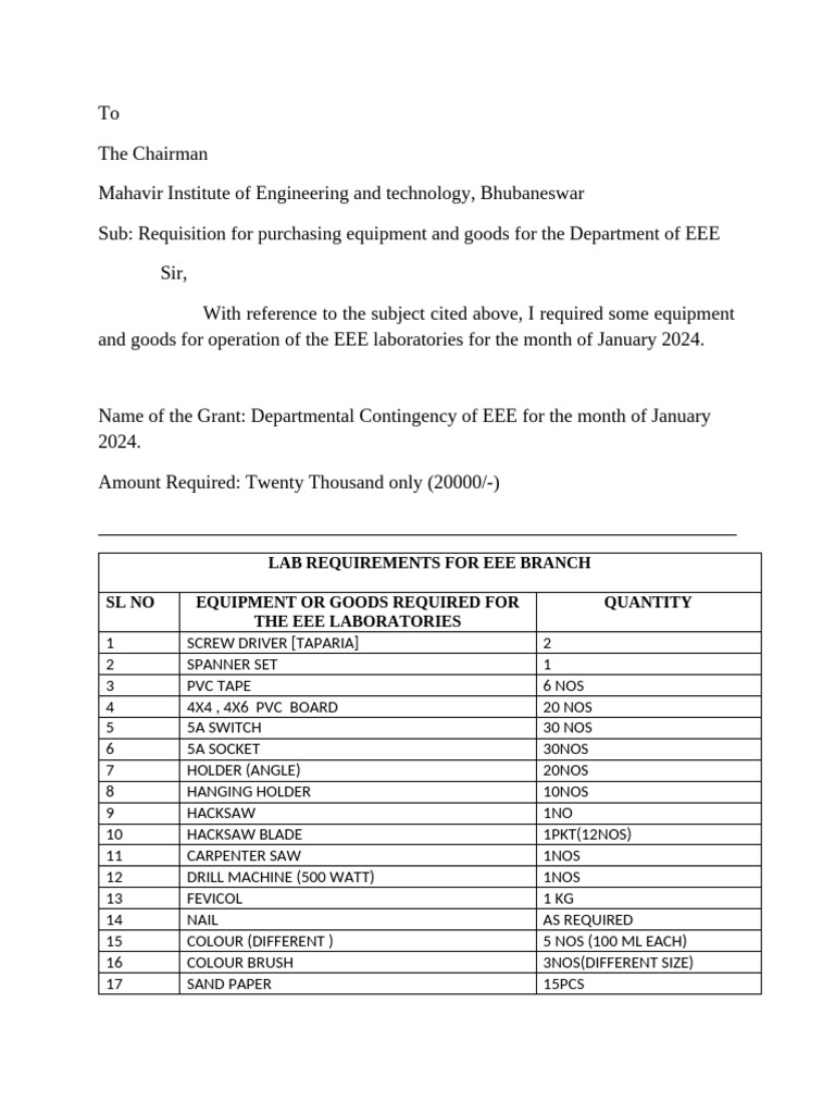 Lab Requirements For EEE Branch | PDF | Inductor | Electromagnetism