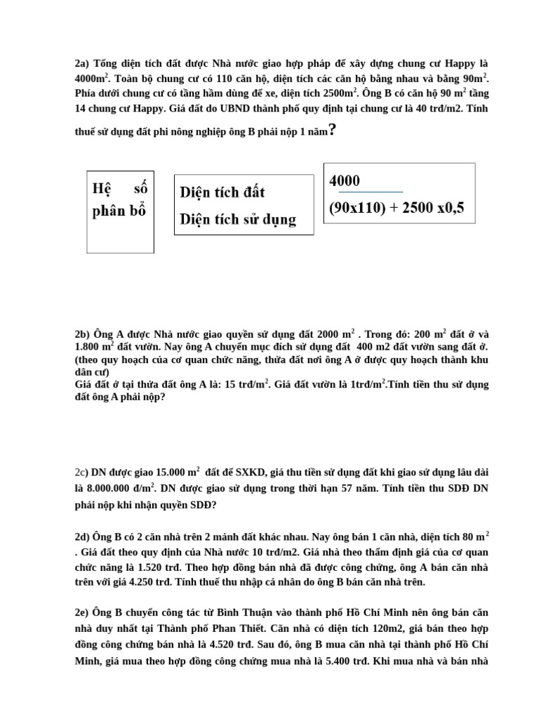 BÀI tập bds | PDF