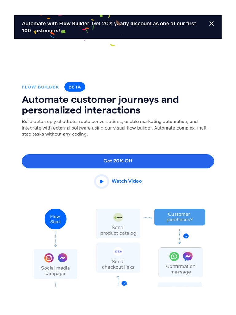 Auto Reply Chatbot Flow Builder (No Coding) - SleekFlow | PDF ...