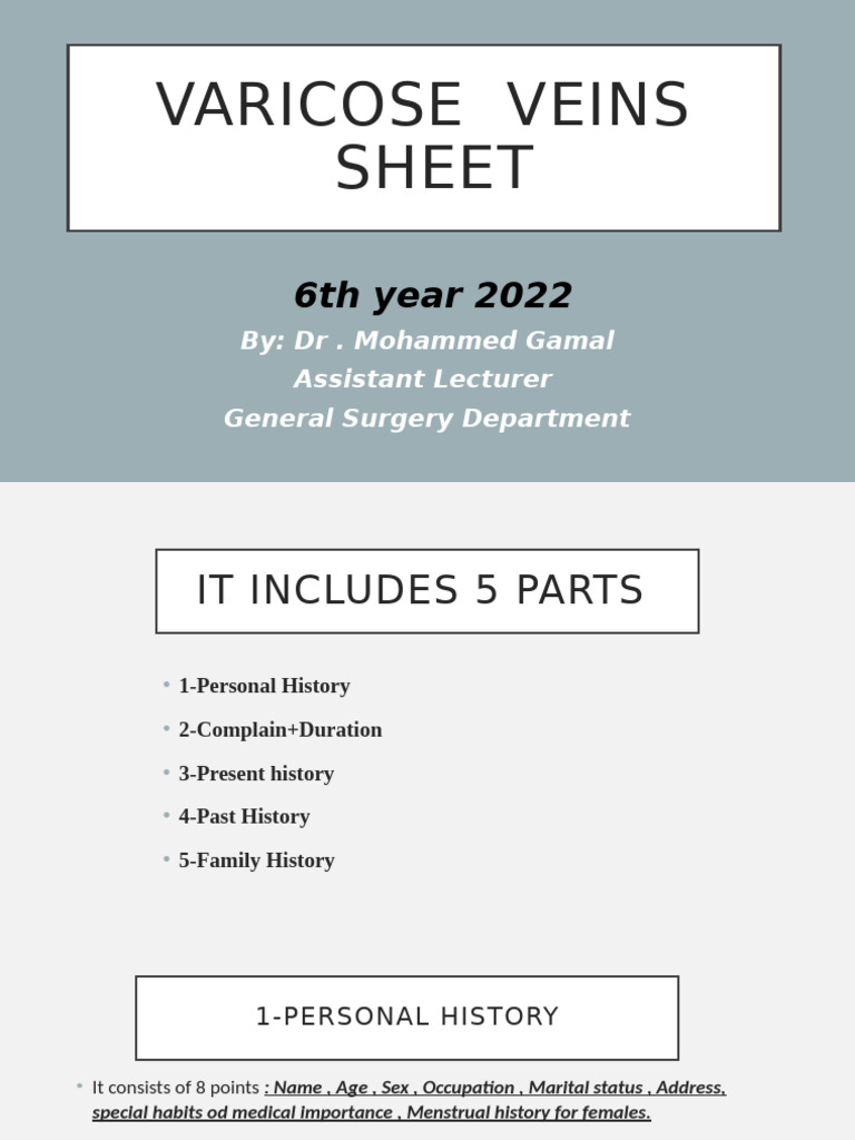 Varicose Veins 2022 | PDF | Medical Specialties | Clinical Medicine