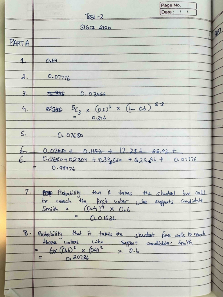 Arnav Aggarwal Test #2 STSCI 2100 | PDF