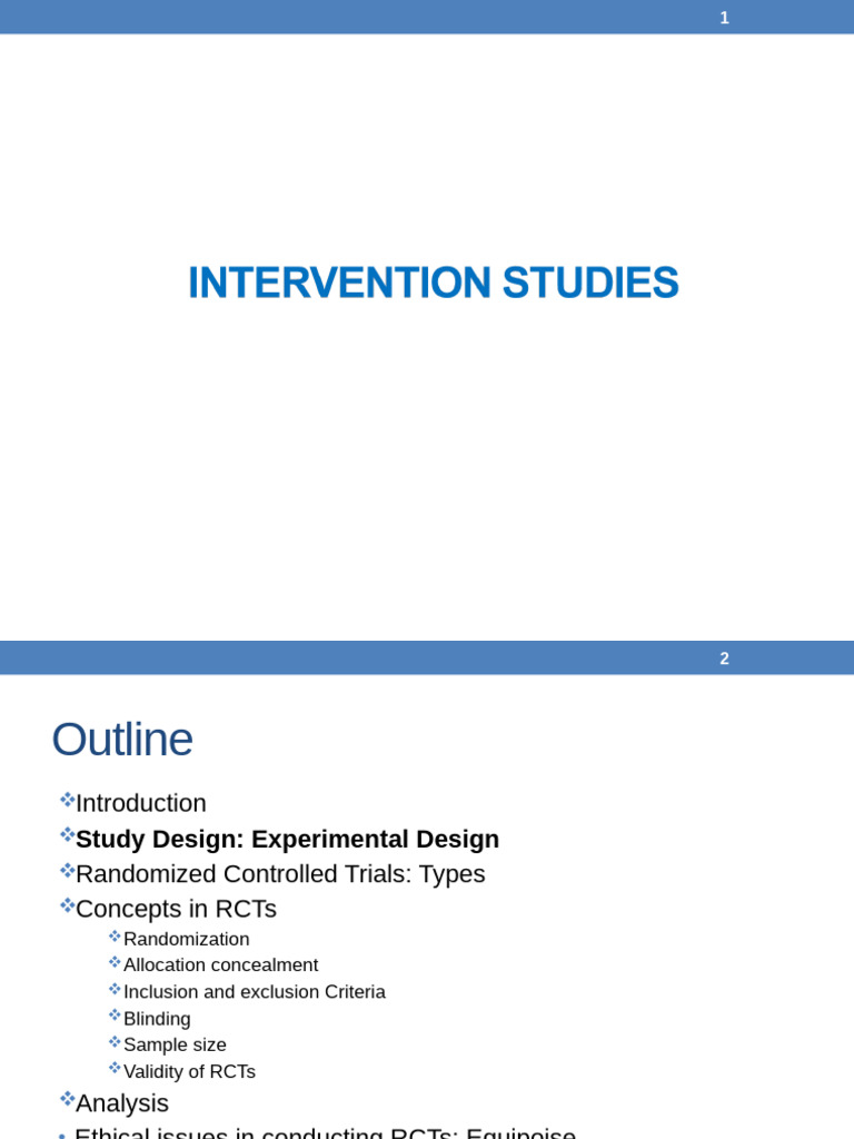 RCTs and Study Design Essentials | PDF | Randomized Controlled Trial ...
