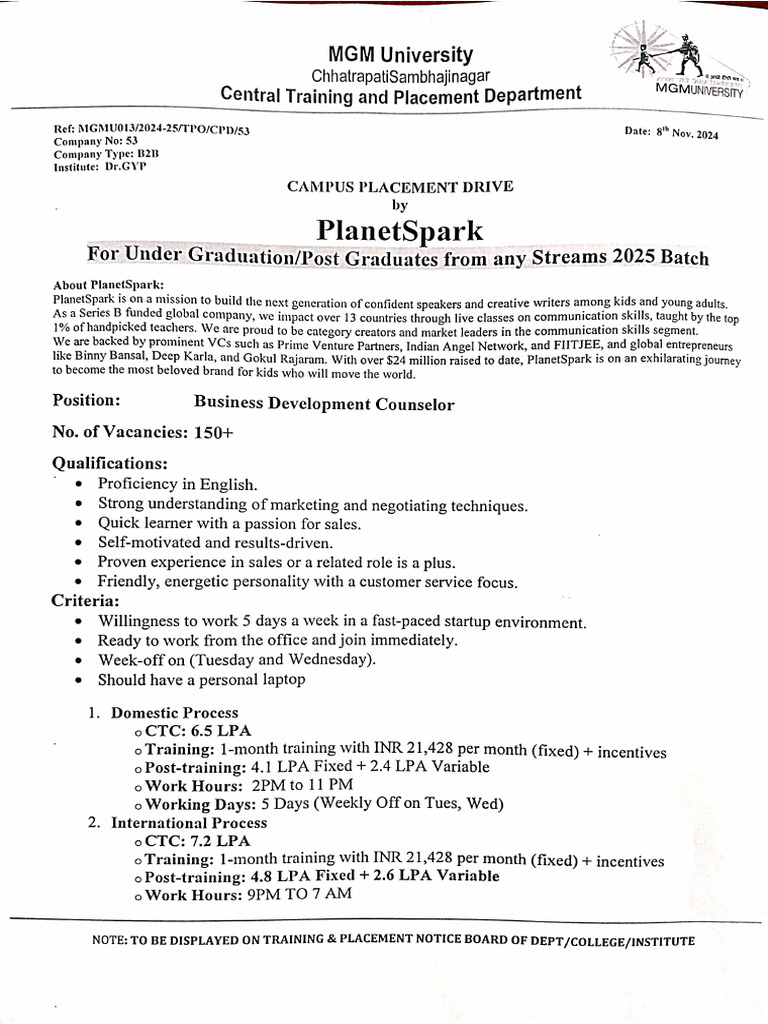 53_CPD_MGMU_2025_Planet Spark | PDF