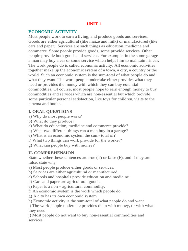 Reading 5 Unit | PDF | Utility | Prices