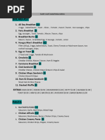 Mozambik Restaurant Menu Overview | PDF | Curry | Sauce