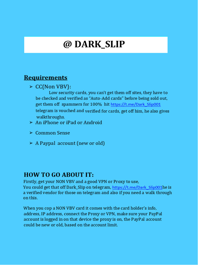 PAYPAL METHOD 2024 Dark | PDF