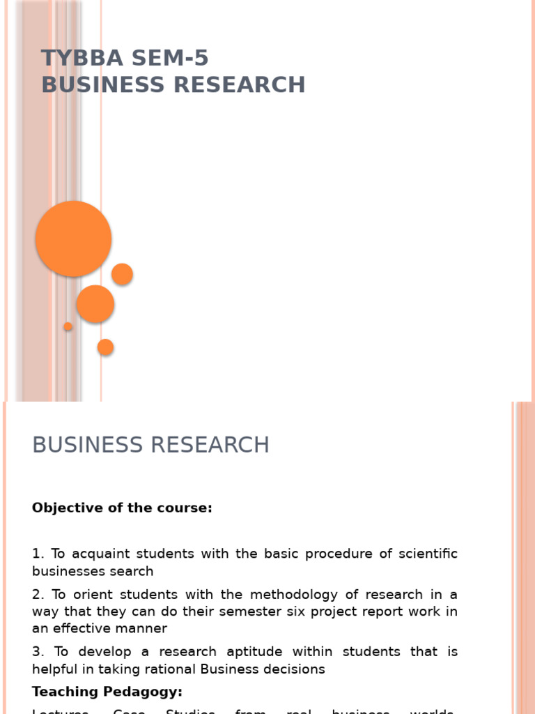 TYBBA Sem-5 RM Chapter 1 & 2 | PDF | Sampling (Statistics) | Hypothesis