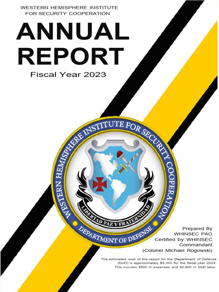 WHINSEC_Annual_Report_FY2023 | PDF | Curriculum | Teachers