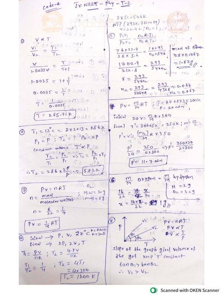 jr.neet phy T-2 | PDF