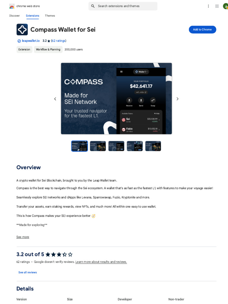 Compass Wallet For Sei - Chrome Web Store | PDF | World Wide Web ...