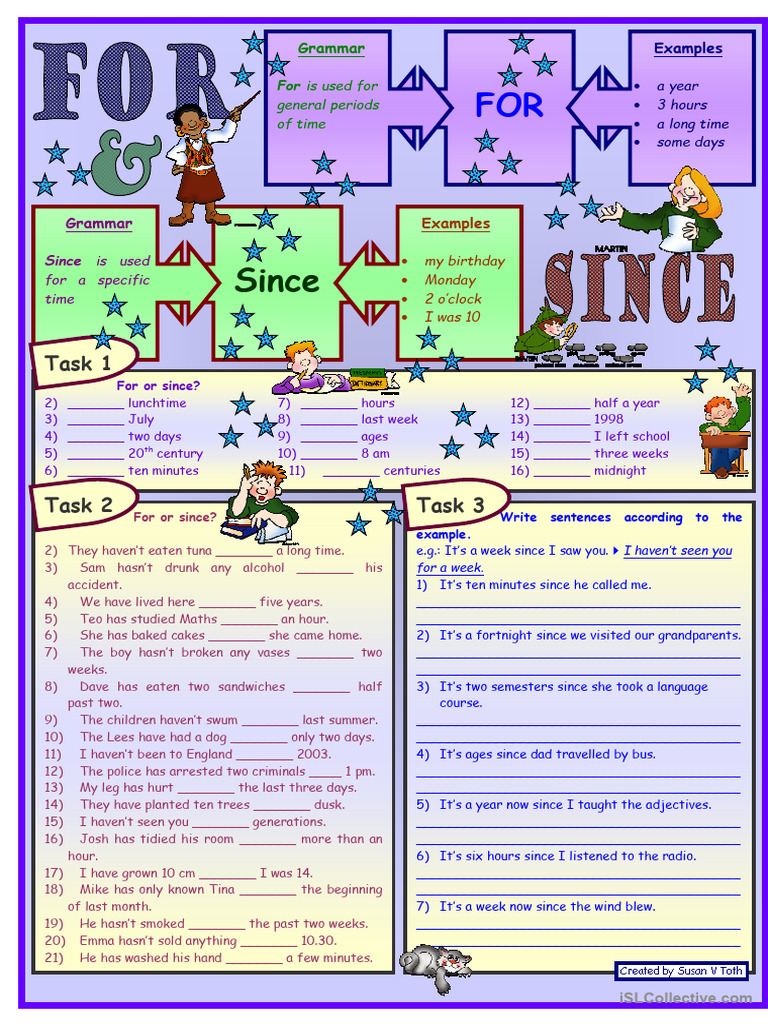 Since Or For Pdf
