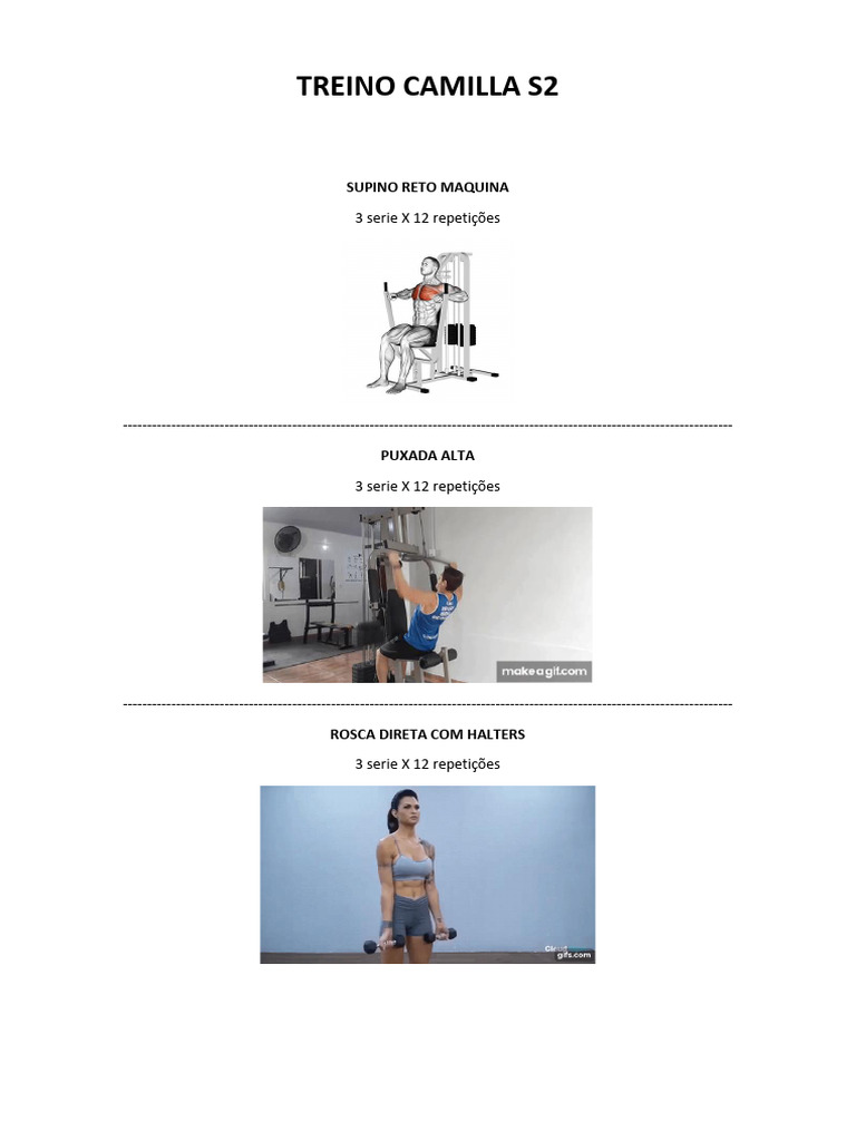 TREINO CAMILLA S2 | PDF