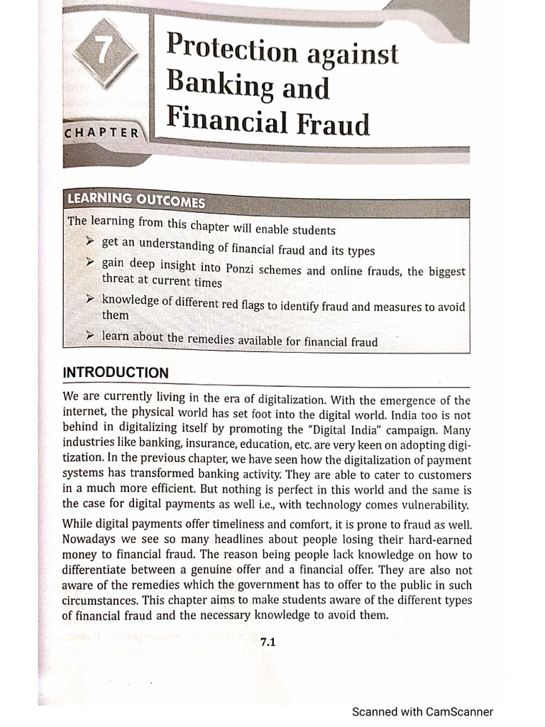 Protection Against Banking and Financial Fraud | PDF