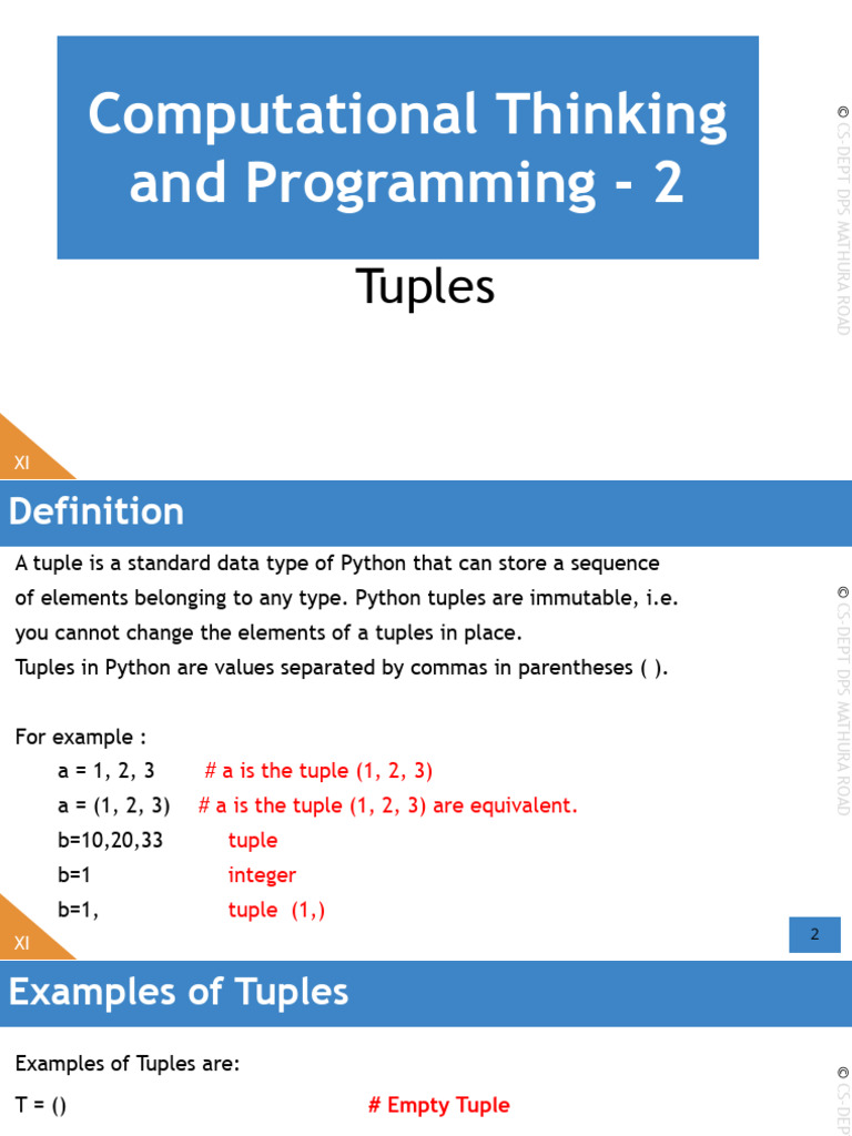 tuple | PDF | Sequence | String (Computer Science) tuple | PDF | Sequence | String (Computer Science)
