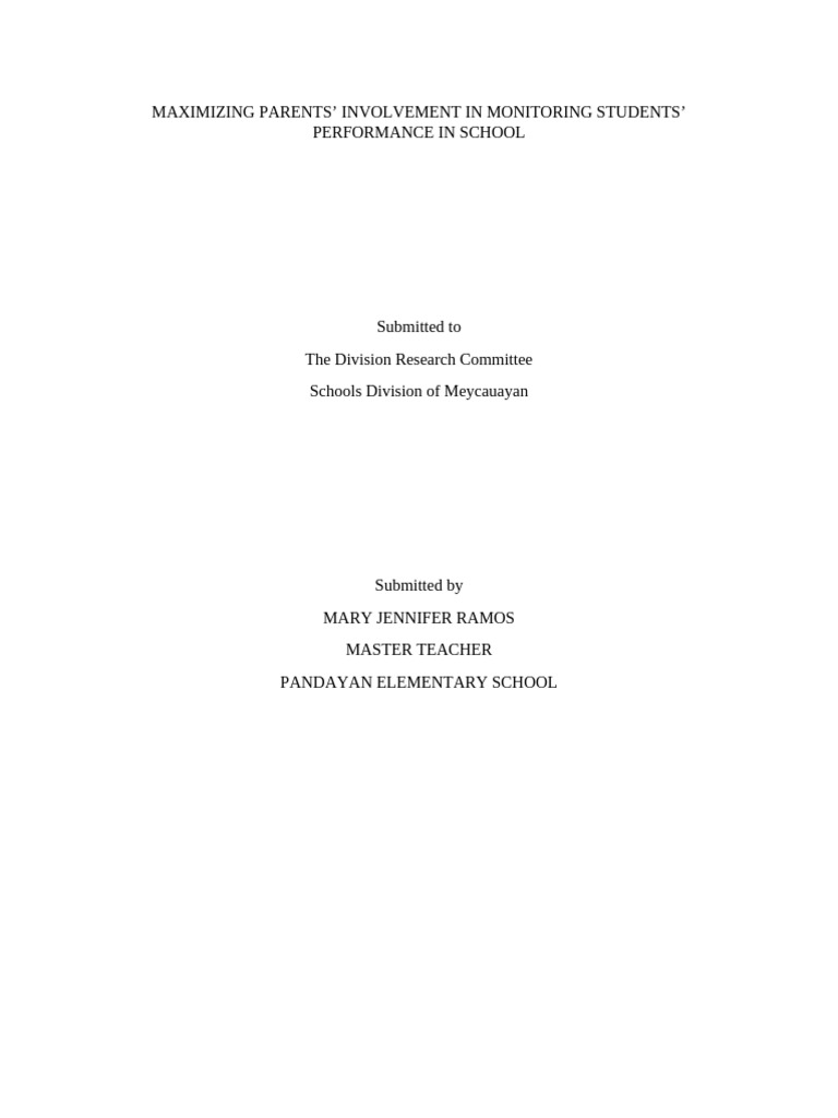 Mary Ramos Basic Research | PDF | Teachers | Learning