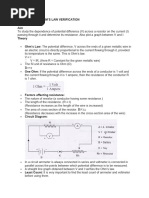 Ohms Law Practical Class 10th | PDF