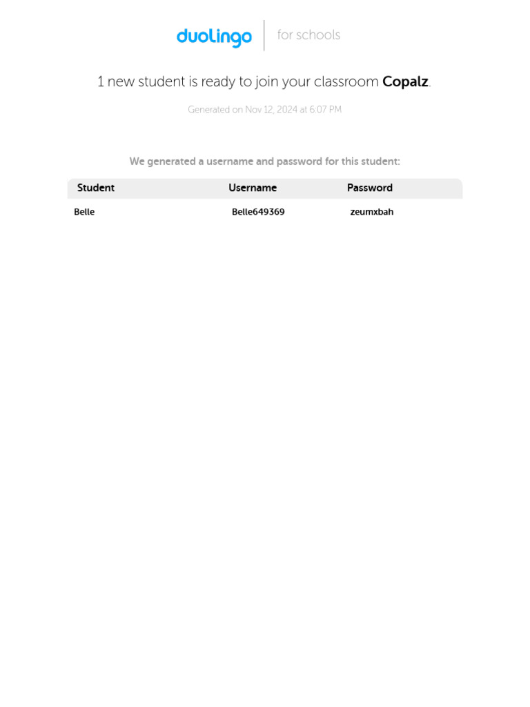 Duolingo Classroom Setup Instructions | PDF