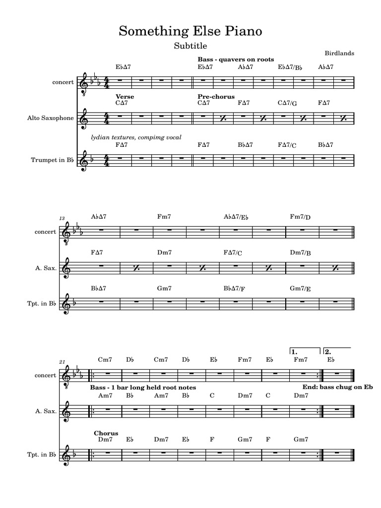 something else piano | PDF | Musical Forms | Elements Of Music