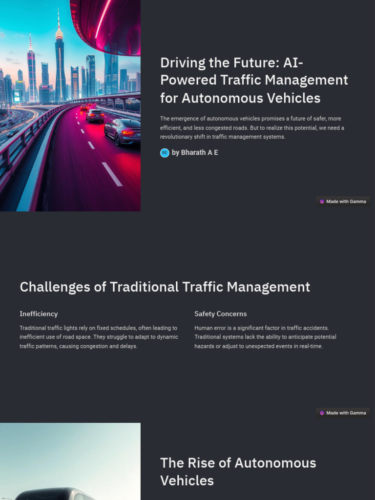 Driving The Future AI Powered Traffic Management For Autonomous ...