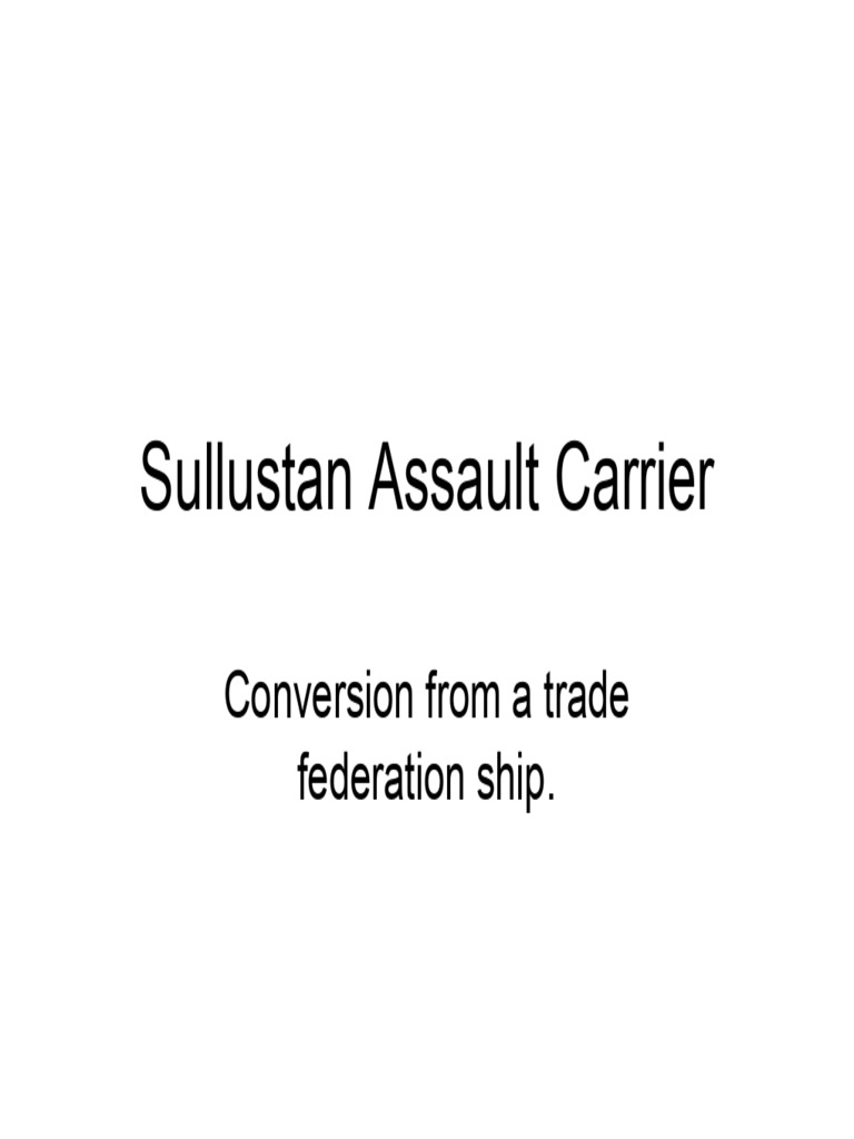 Sullustan Assault Carrier | PDF