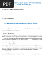 Définition de FLE, FLS et FLSCO | PDF | Langue française