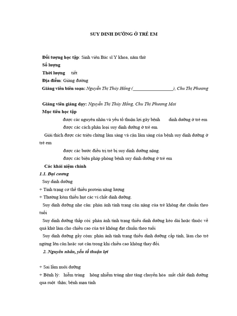LEC17.S3.5.MD - Suy dinh dưỡng - mẫu 2B | PDF